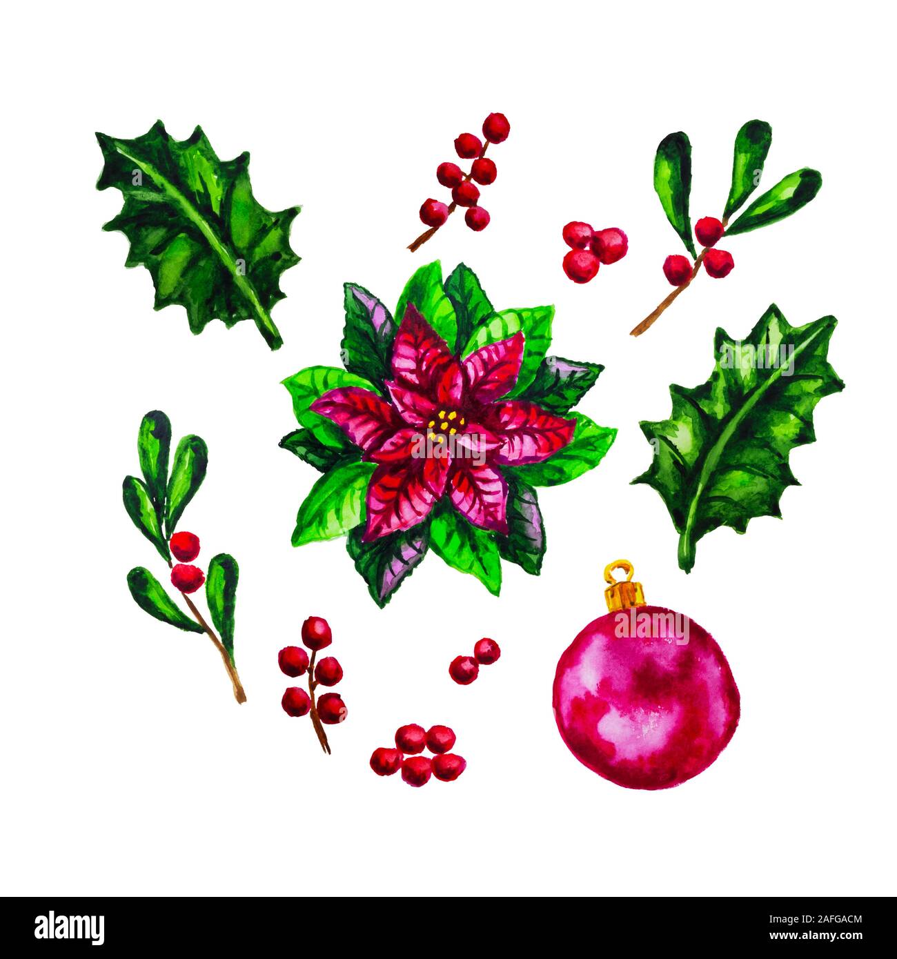 Mistletoe and holly hi-res stock photography and images - Alamy