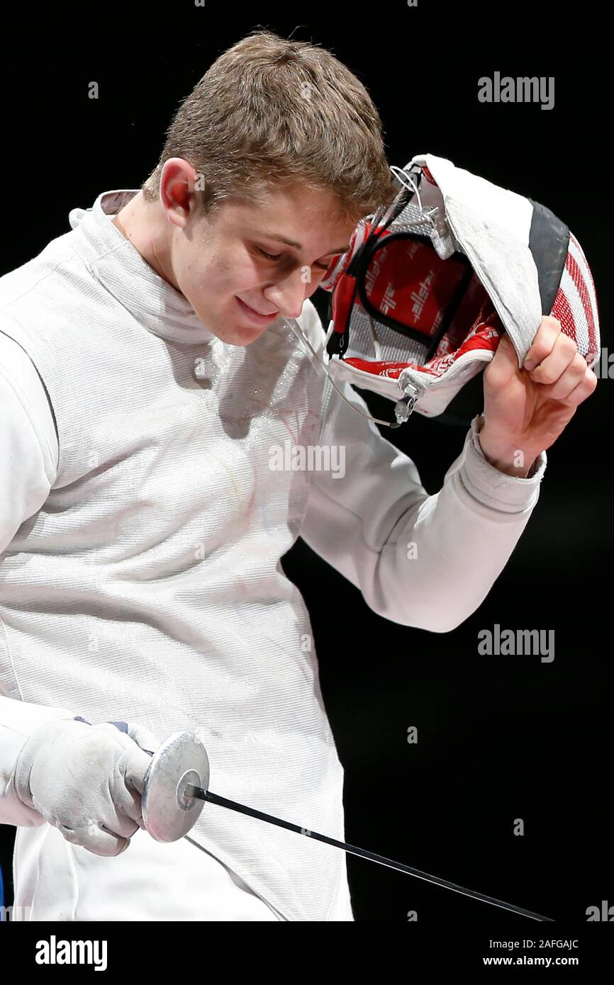 Chiba, Japan. 15th Dec, 2019. ITKIN Nick (USA) 2019 Fencing World Cup ...