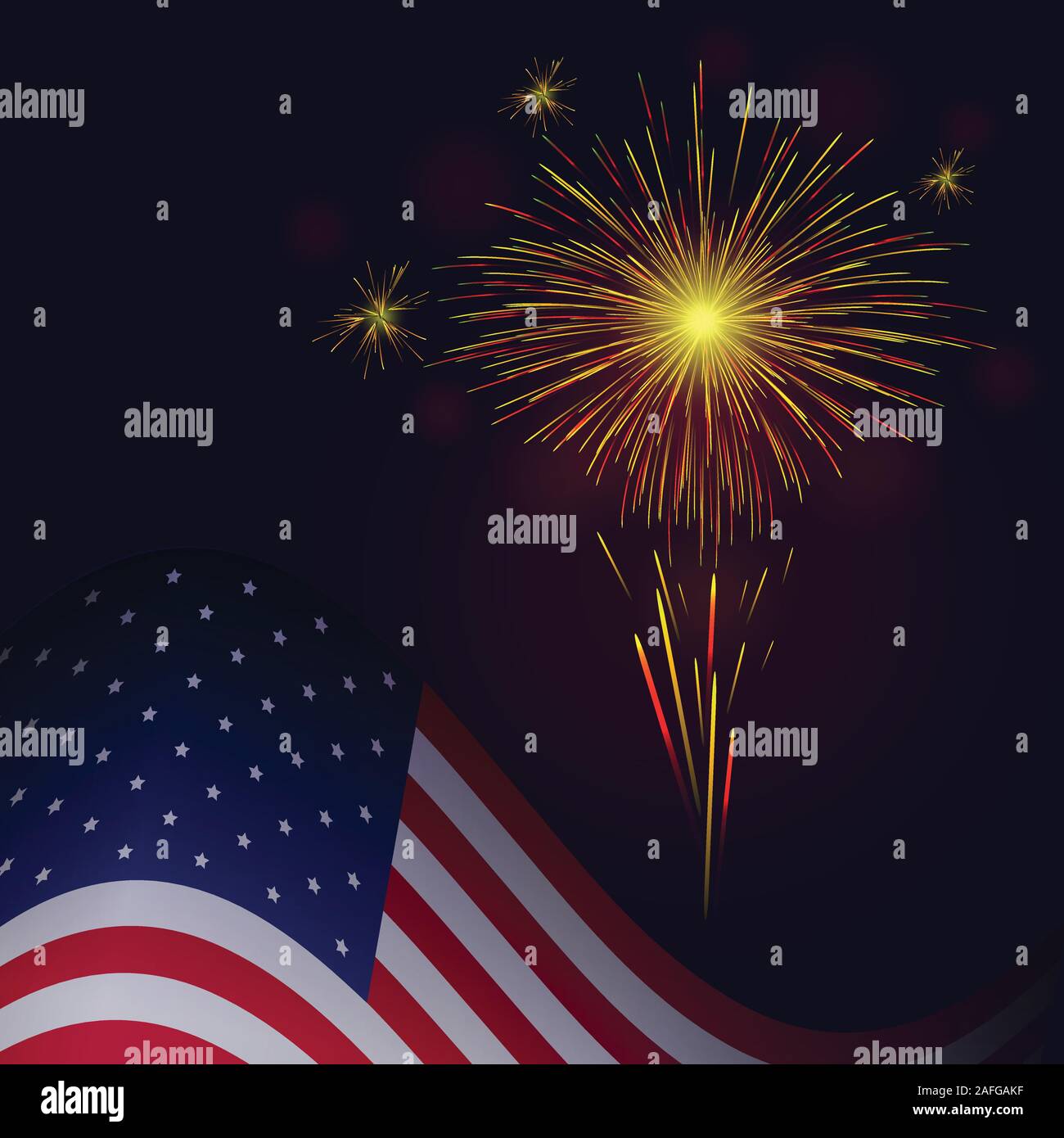 Flag united states over blue Stock Vector Images - Alamy