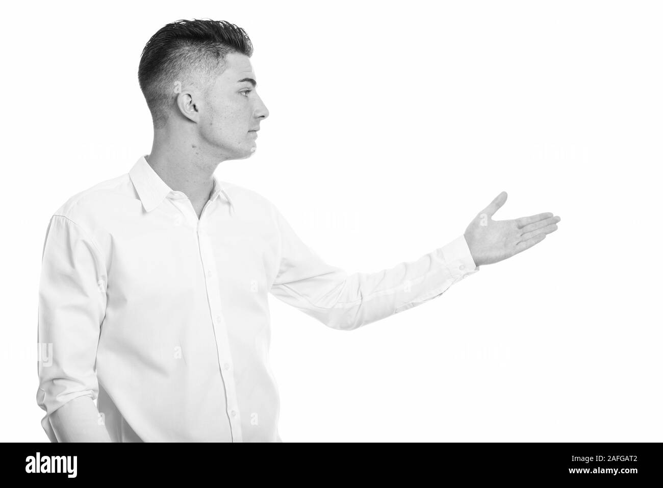 Side profile handsome hispanic Cut Out Stock Images & Pictures - Alamy