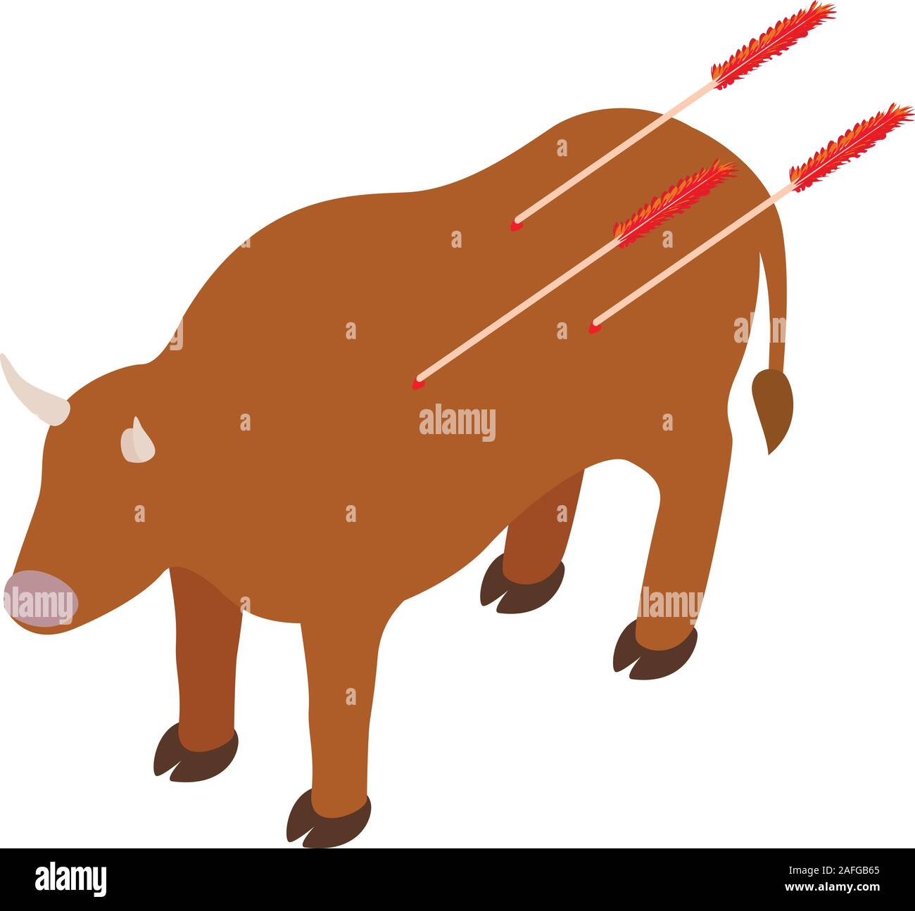 Prehistoric hunt icon, isometric style Stock Vector Image & Art - Alamy