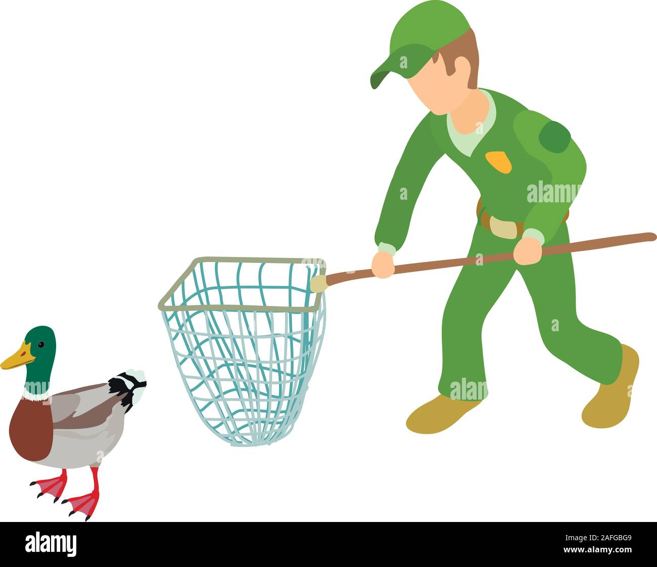 Bird trap net Stock Vector Images - Alamy