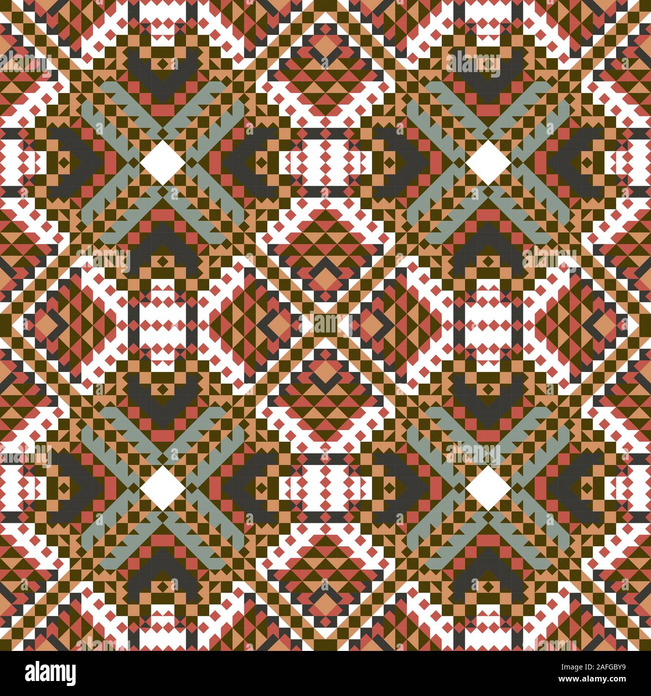 Seamless mexican pattern for printing on paper or fabric. Vector Stock ...