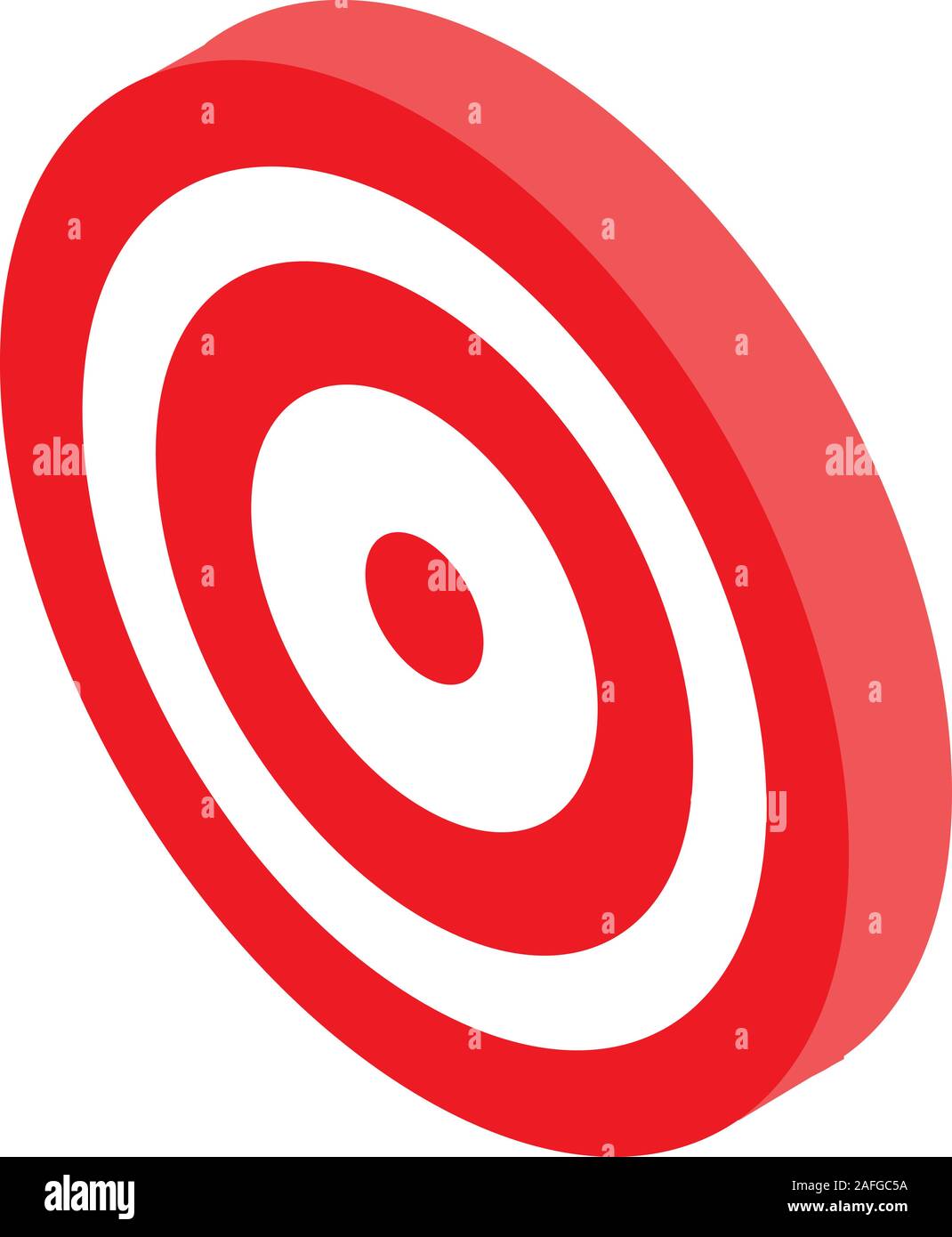 Red target icon, isometric style Stock Vector Image & Art - Alamy