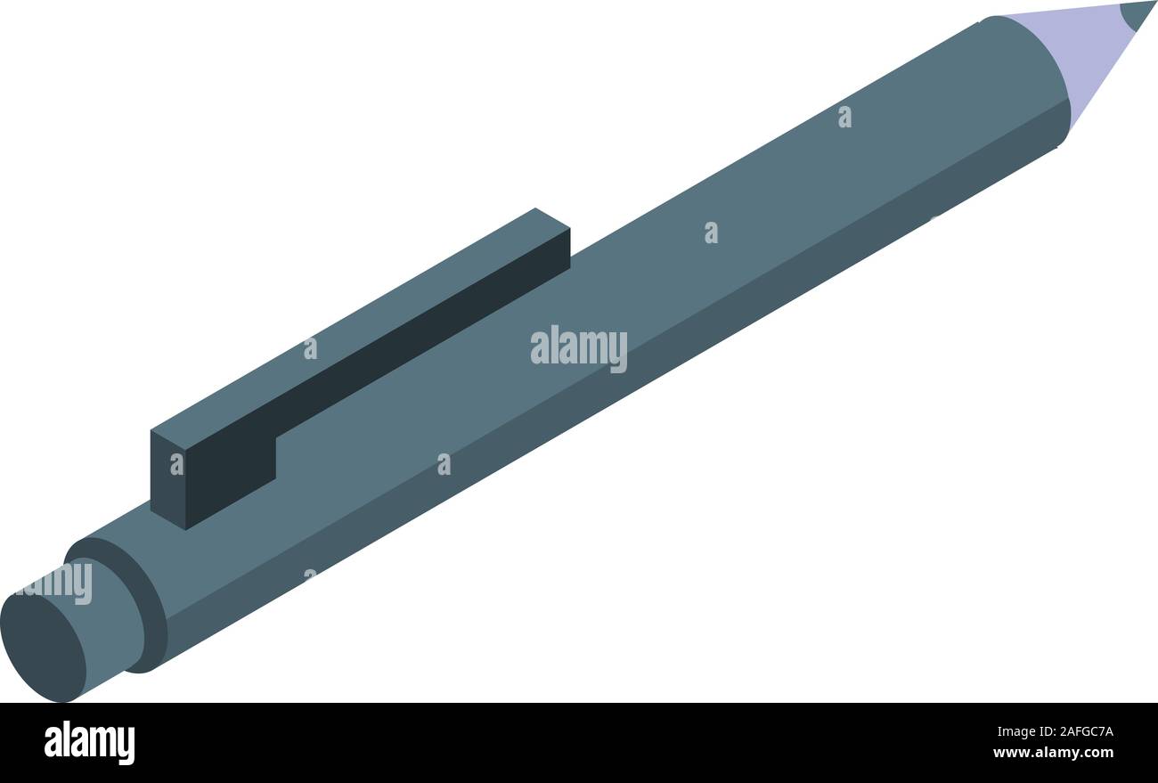 Office pen icon, isometric style Stock Vector Image & Art - Alamy