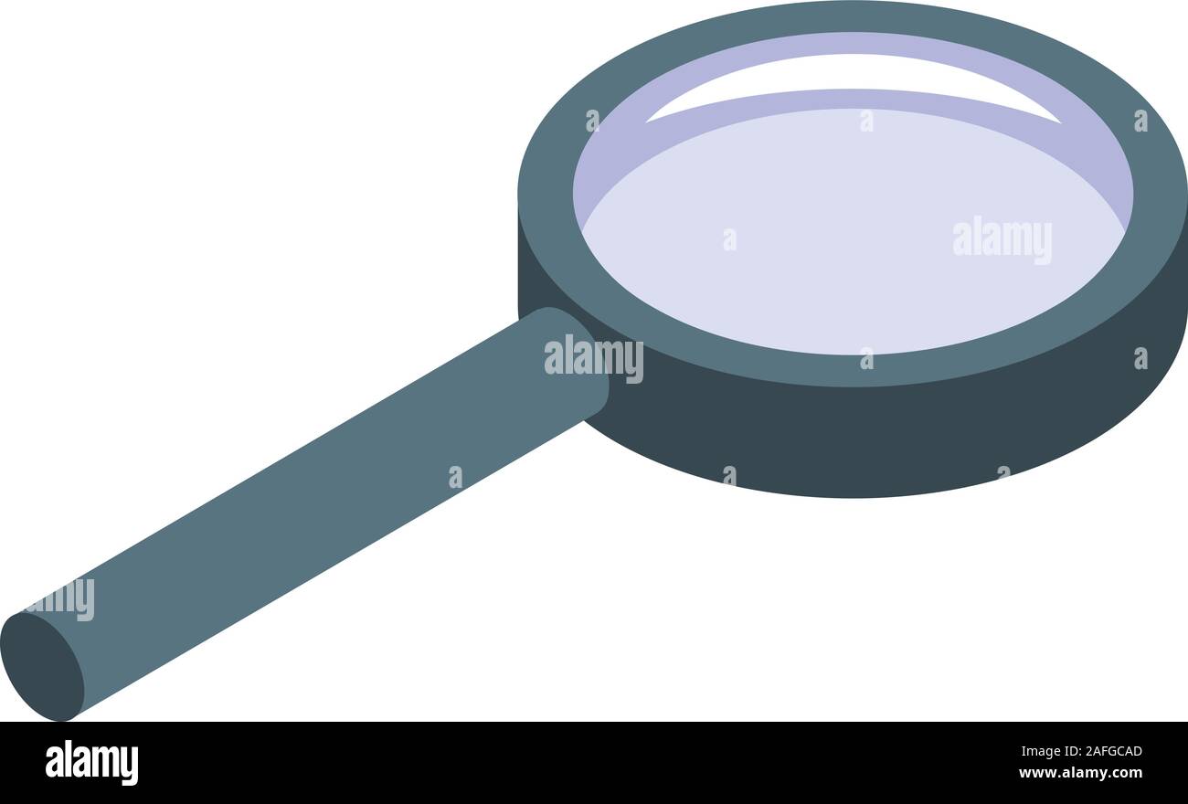 Magnifier glass icon, isometric style Stock Vector Image & Art - Alamy