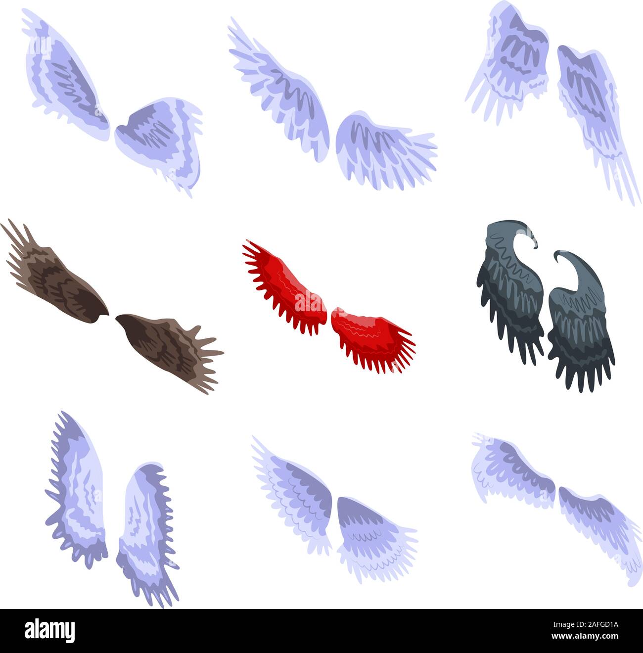 Crow with wings spread Cut Out Stock Images & Pictures - Alamy