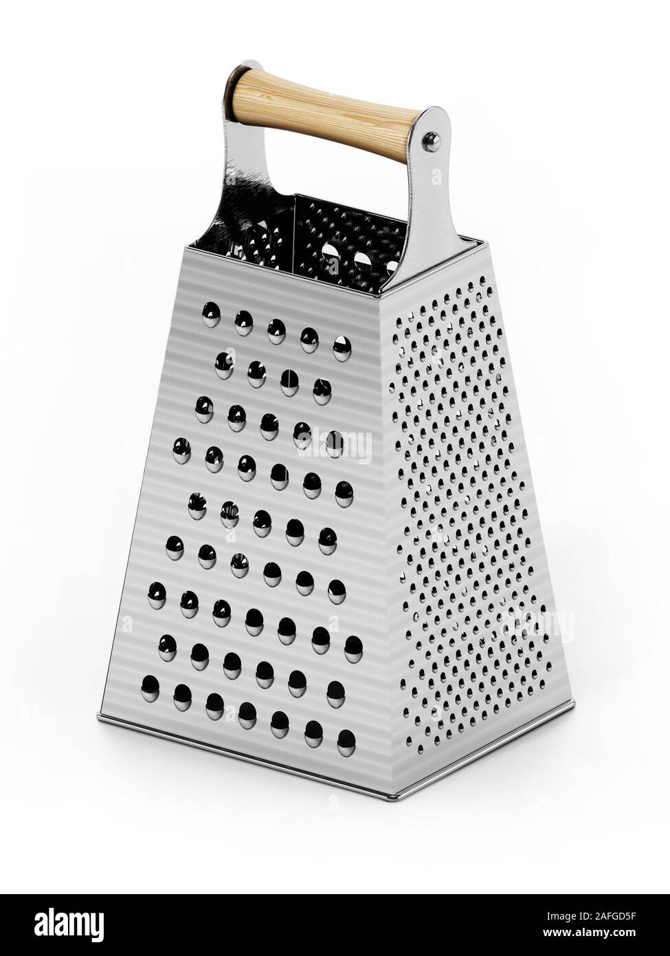 Generic kitchen grater isolated on white background. 3D illustration ...