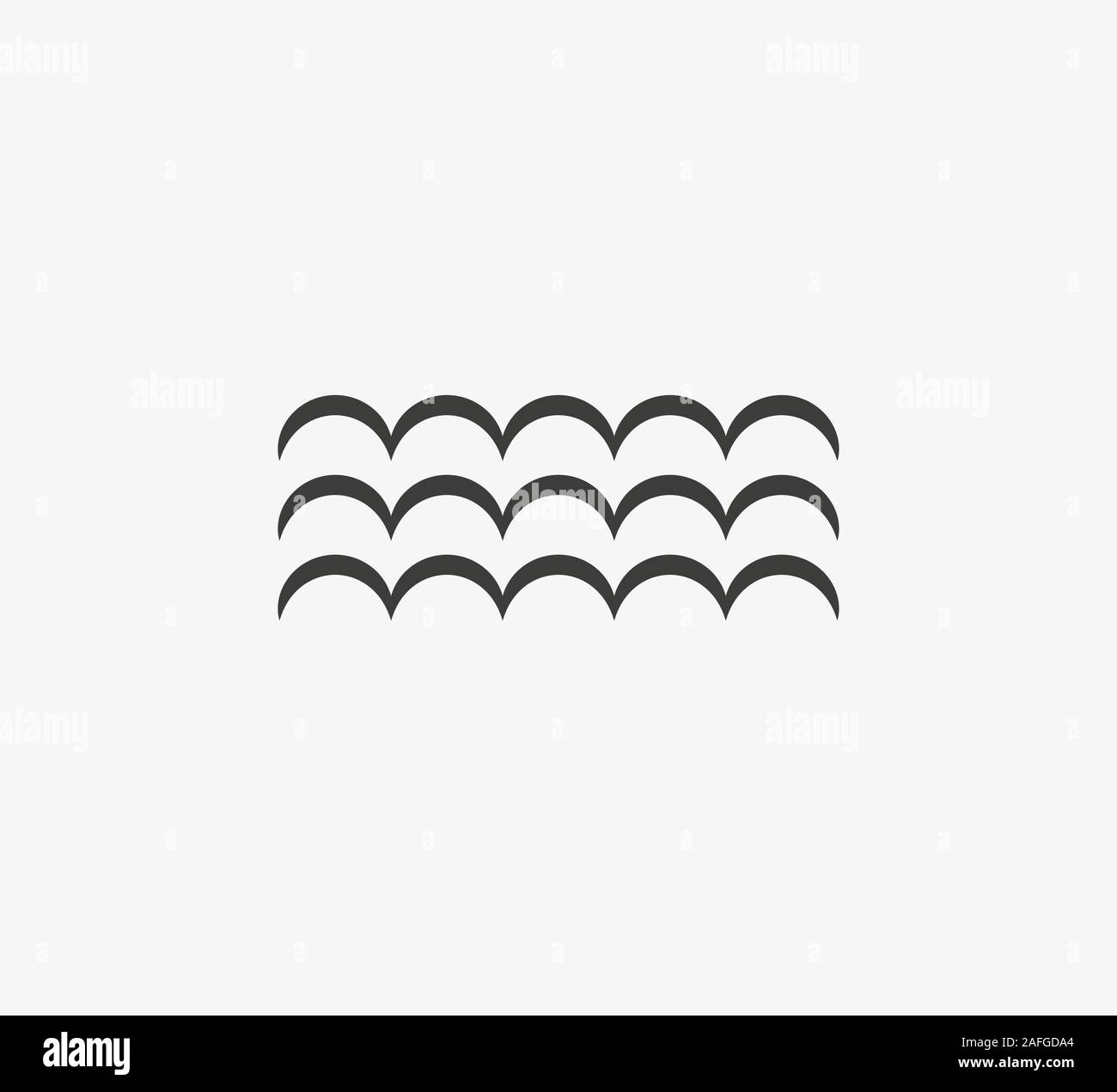 Simple wave icon design hi-res stock photography and images - Alamy