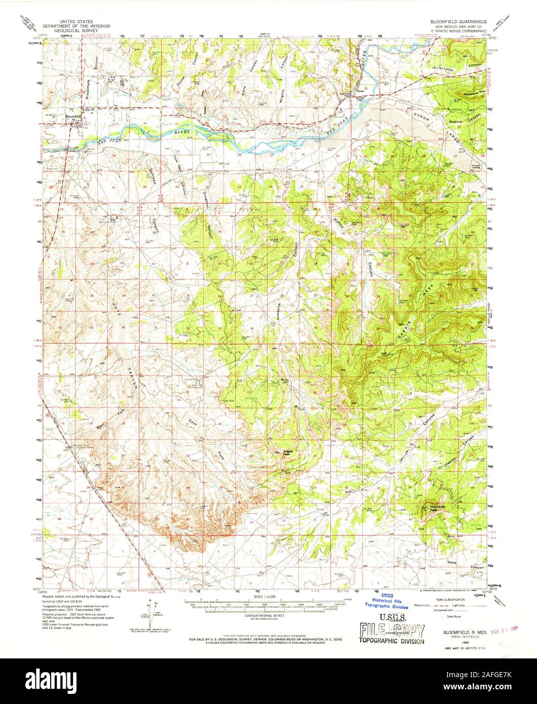 Map of bloomfield new mexico hi-res stock photography and images - Alamy