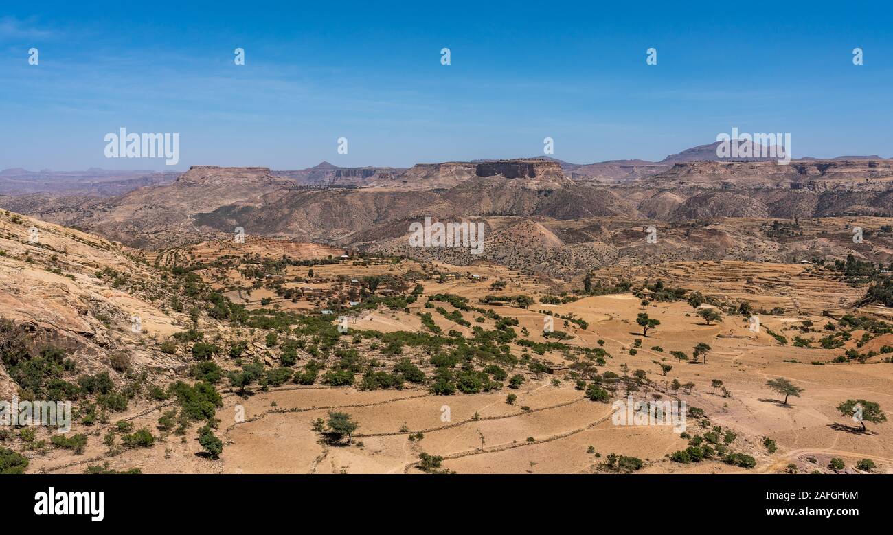 Landscape in Gheralta in Tigray, Northern Ethiopia Stock Photo - Alamy
