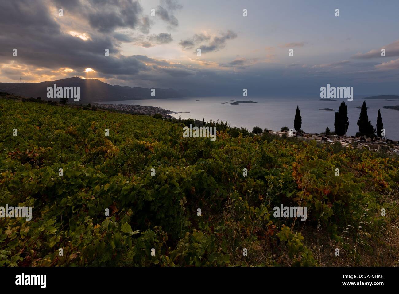Pelješac peninsula from above hi-res stock photography and images - Alamy