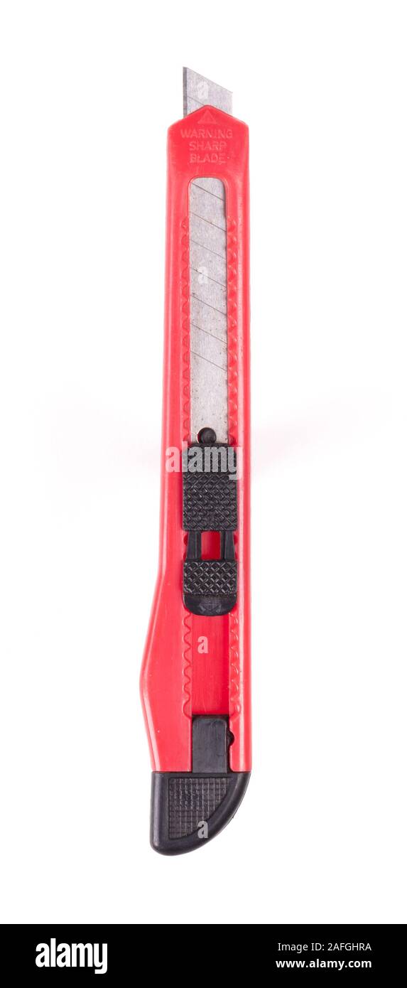 Box cutter / stanley knife isolated on white background Stock Photo - Alamy