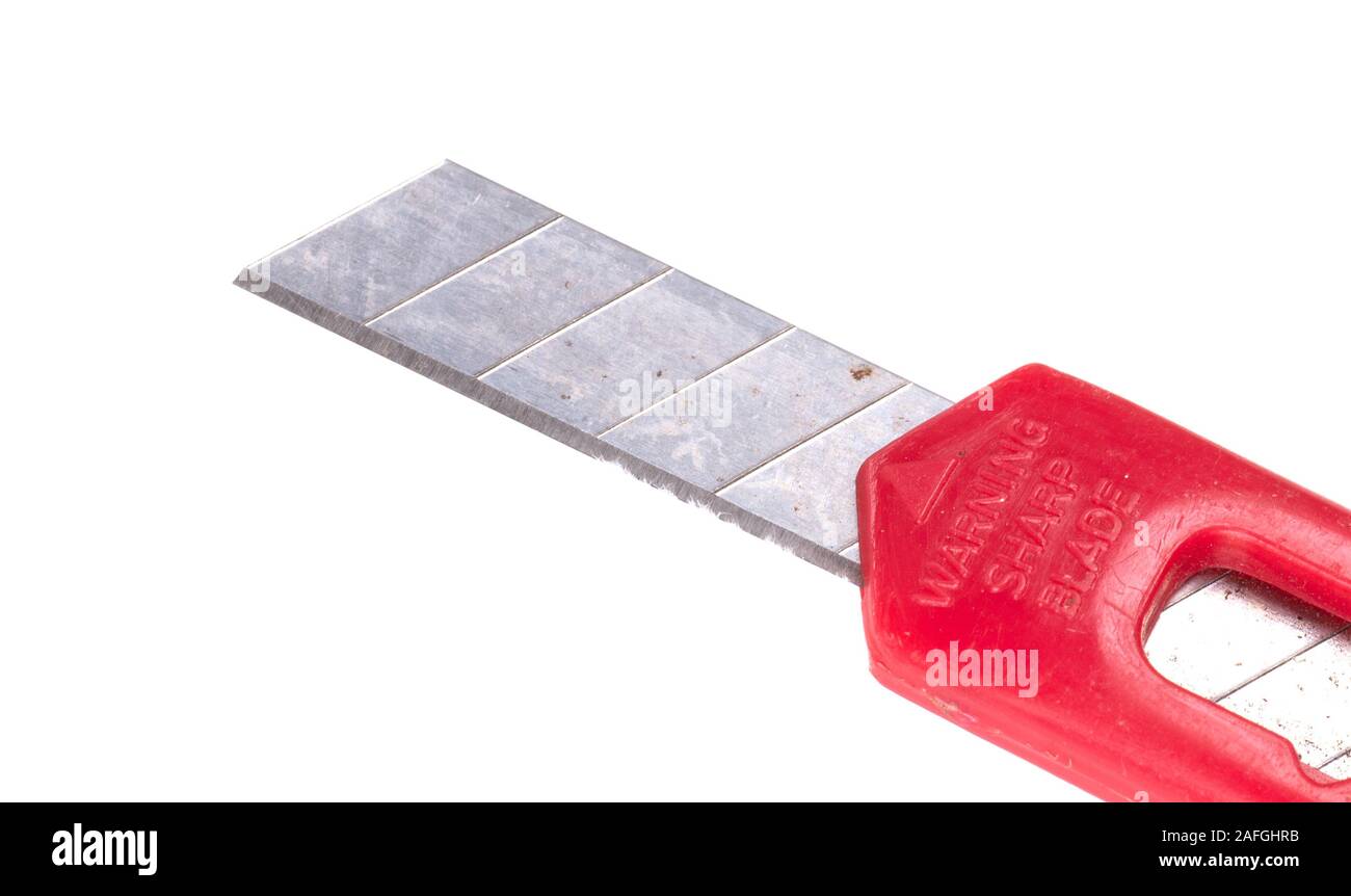 Box cutter / stanley knife isolated on white background Stock Photo - Alamy