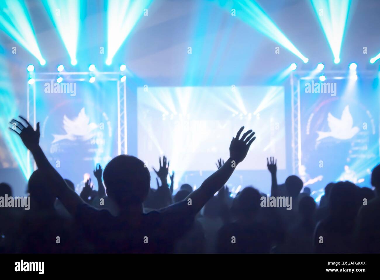Praise concert background hi-res stock photography and images - Alamy