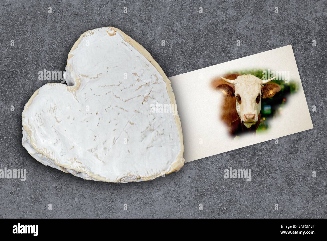famous French Neufchatel cheese shaped heart Stock Photo - Alamy