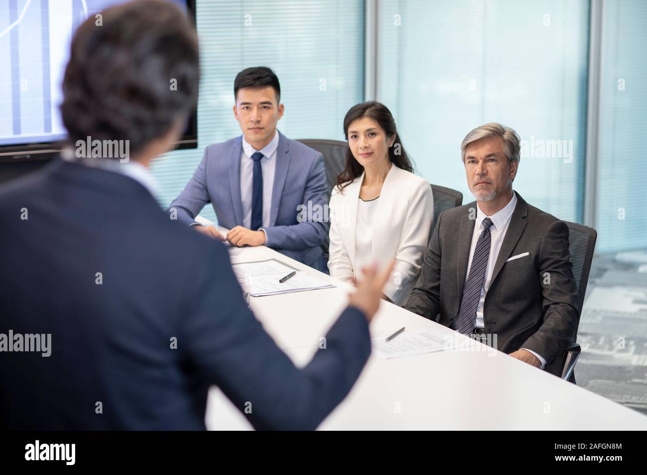 Business people having meeting in conference room Stock Photo - Alamy