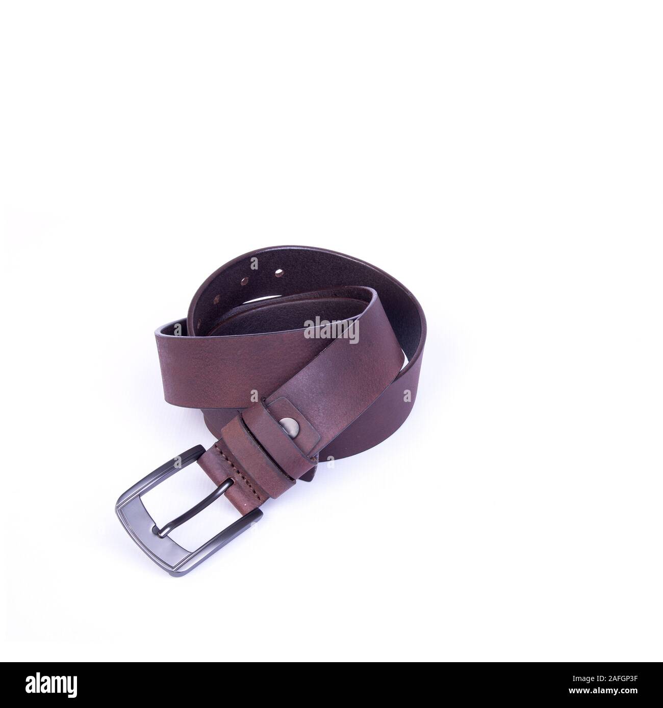 belt or brown colour belts on a background new Stock Photo - Alamy