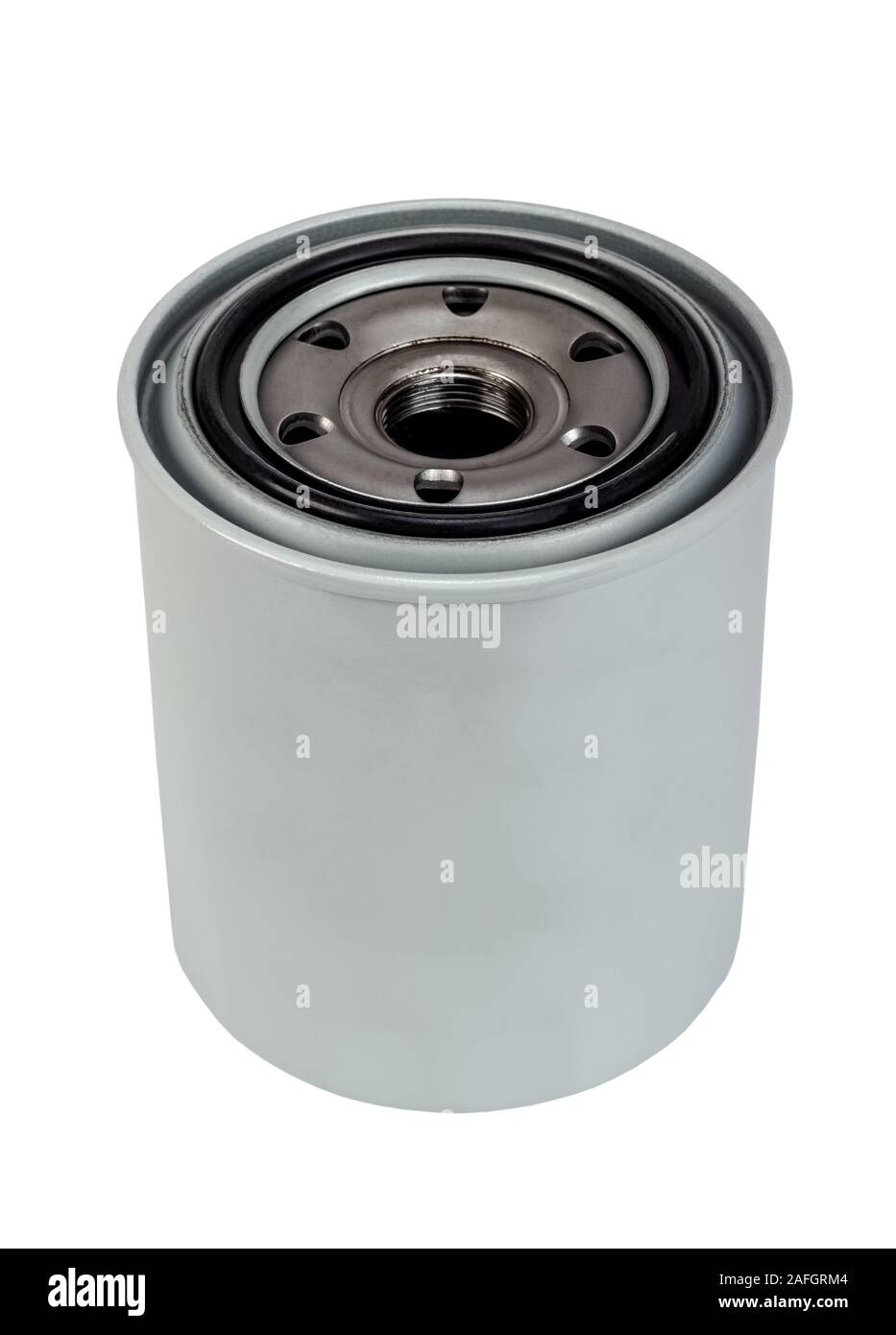 Car motor oil filter closeup isolated on white background Stock Photo ...