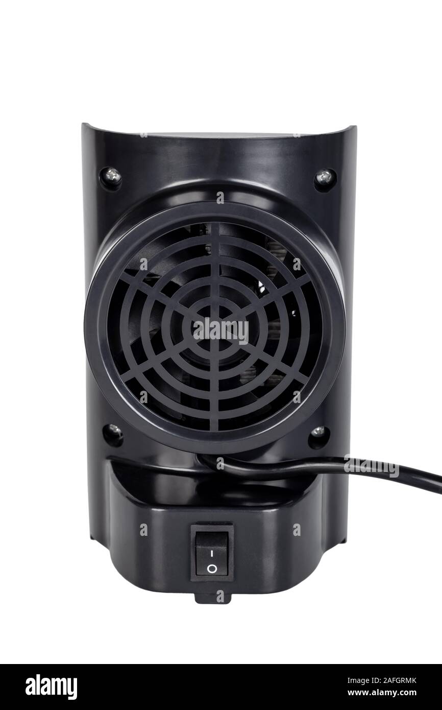 Electric air heater with fan isolated on a white background Stock Photo ...