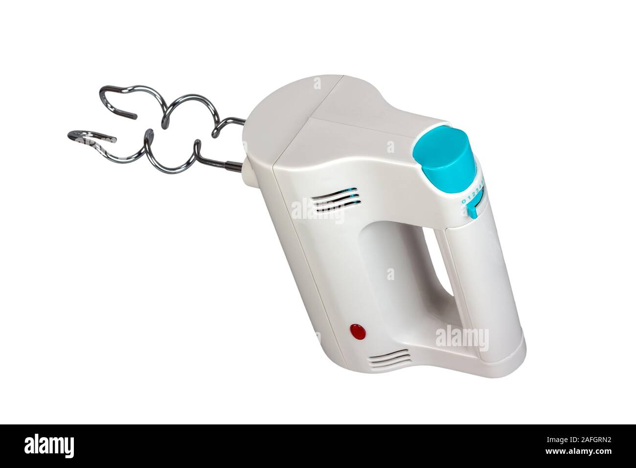 Electric hand mixer is a kitchen appliance intended for mixing isolated ...