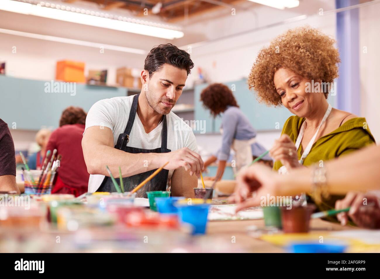 Mature women in community centre hi-res stock photography and images ...