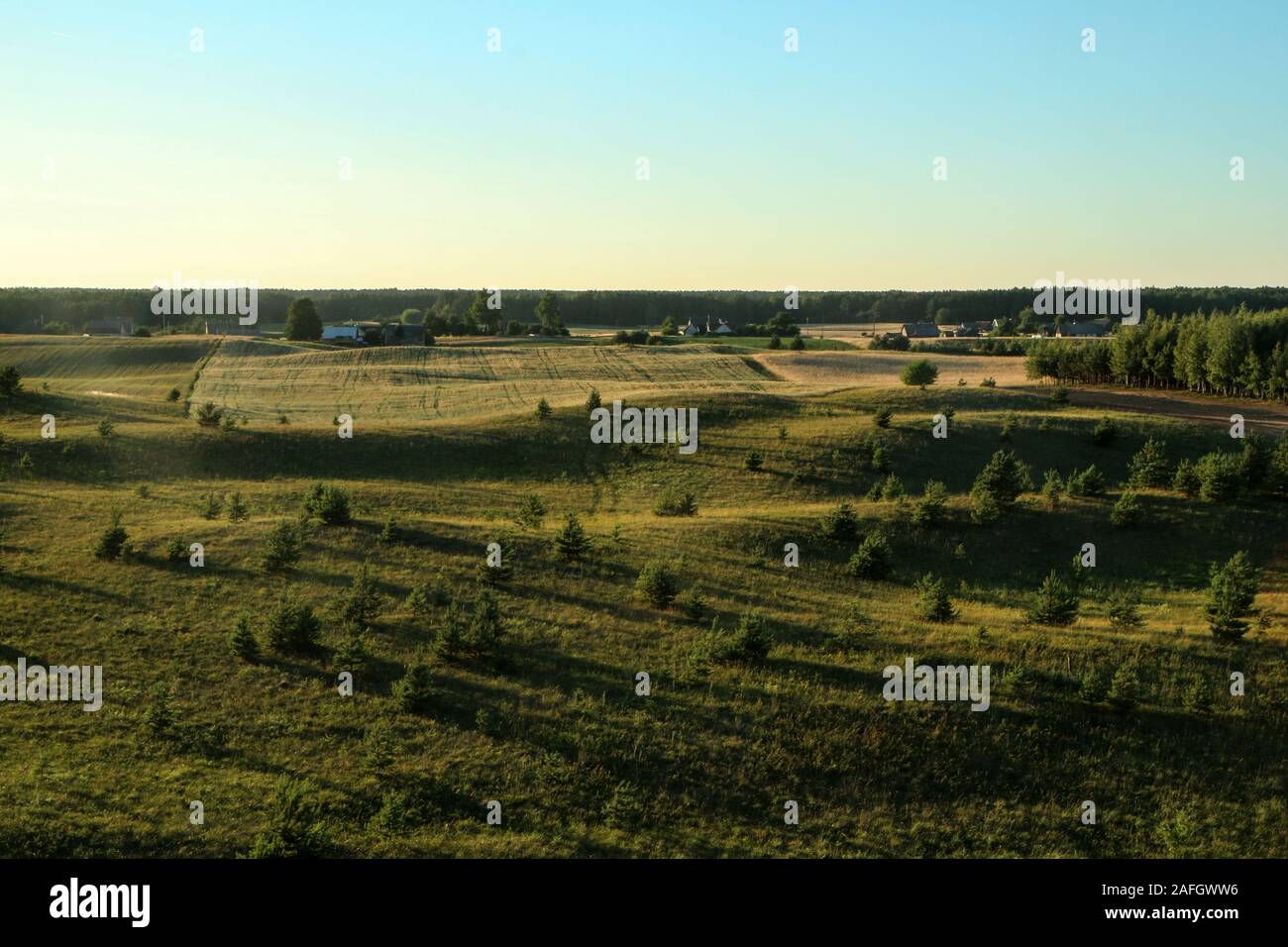 The picture from the Lithuanian countryside taken from the Snaigynas ...