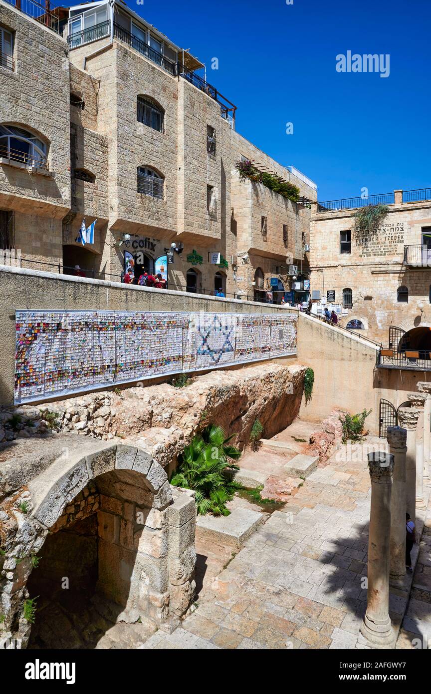 Jerusalem Israel. The jewish quarter Stock Photo - Alamy