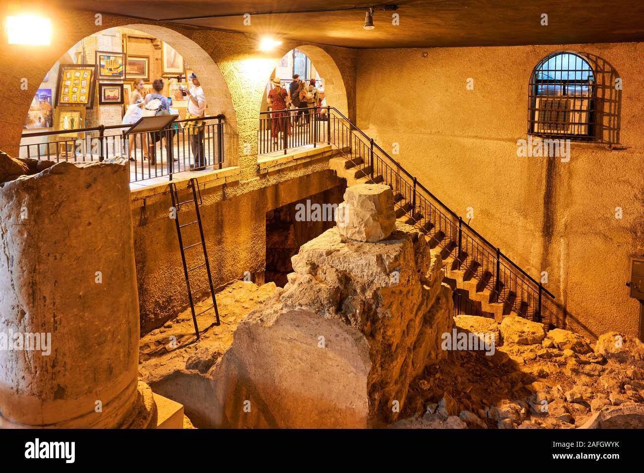 Jewish quarter cardo jerusalem israel hi-res stock photography and ...
