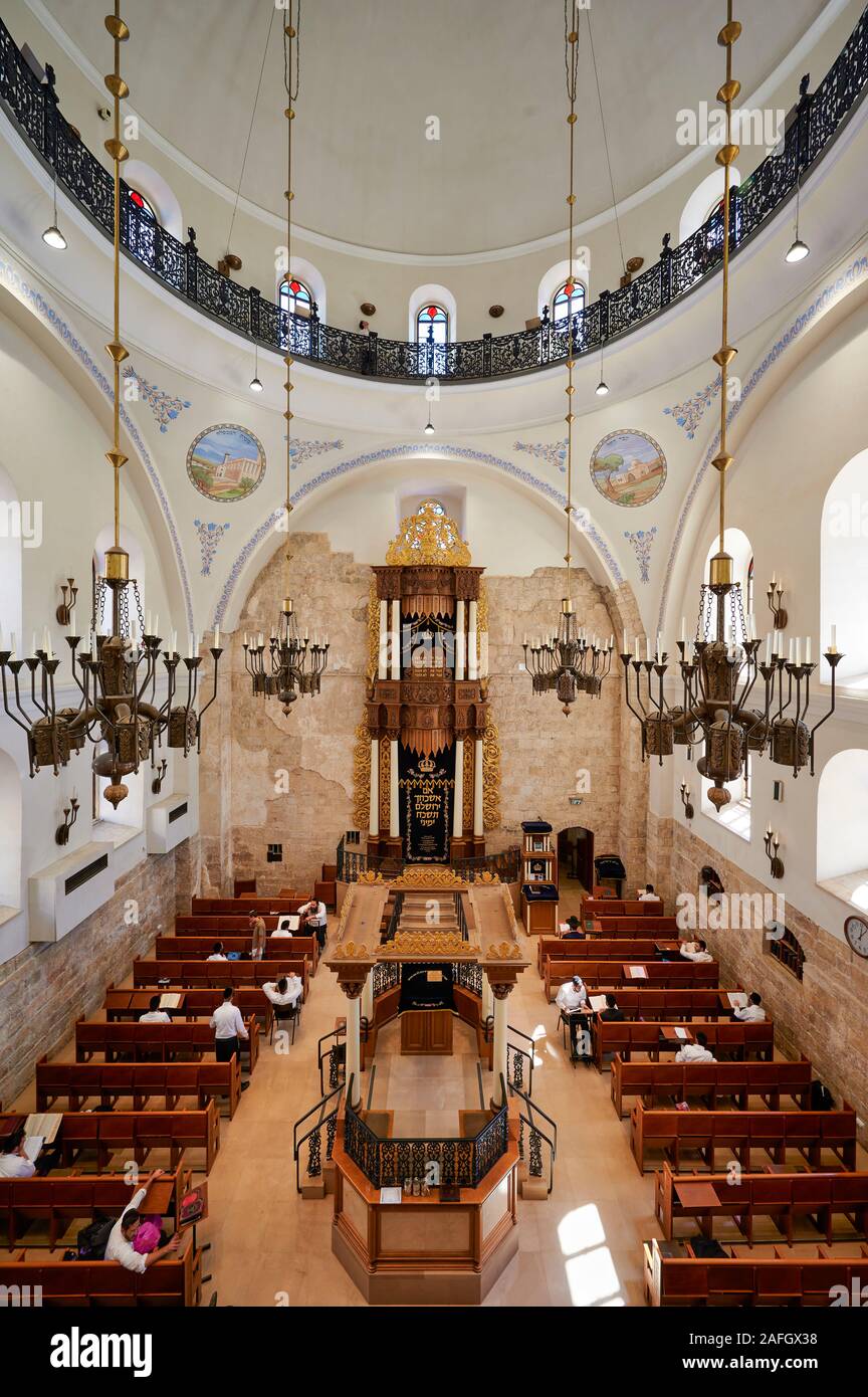 Jerusalem Israel. The Hurva Synagogue, also known as Hurvat Rabbi ...