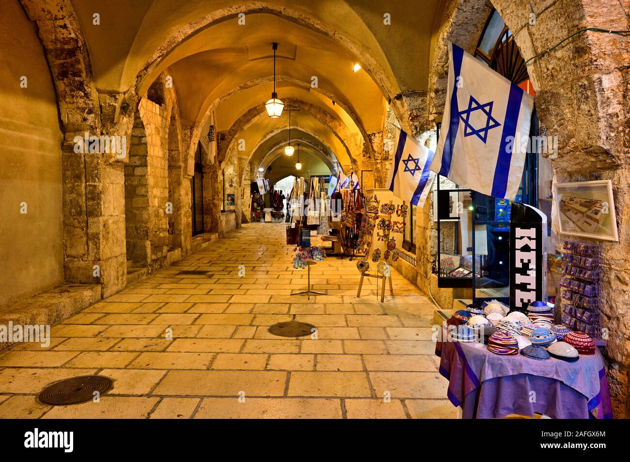 Jewish quarter cardo jerusalem israel hi-res stock photography and ...