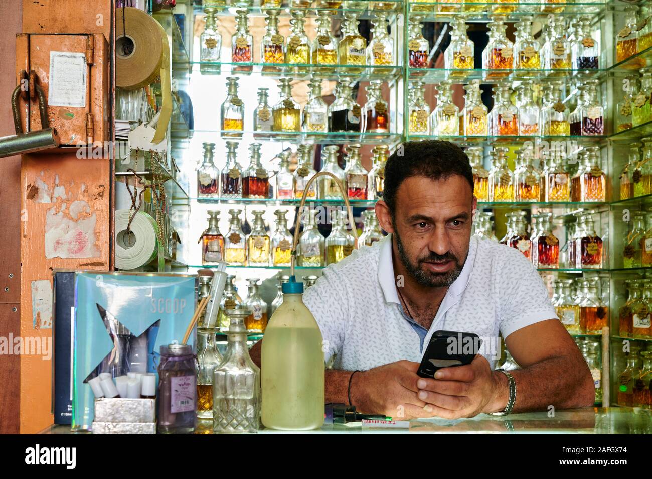 Jerusalem Israel. Perfumery in the old city Stock Photo - Alamy