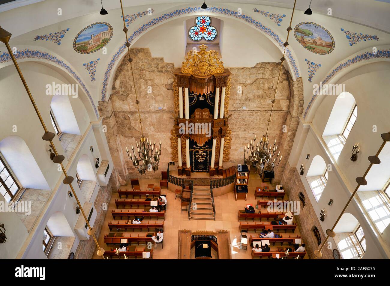 Jerusalem Israel. The Hurva Synagogue, also known as Hurvat Rabbi ...