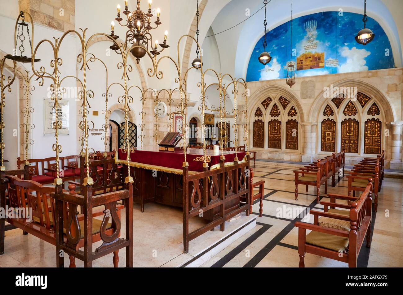 Jerusalem Israel. The four sephardic synagogues Stock Photo - Alamy