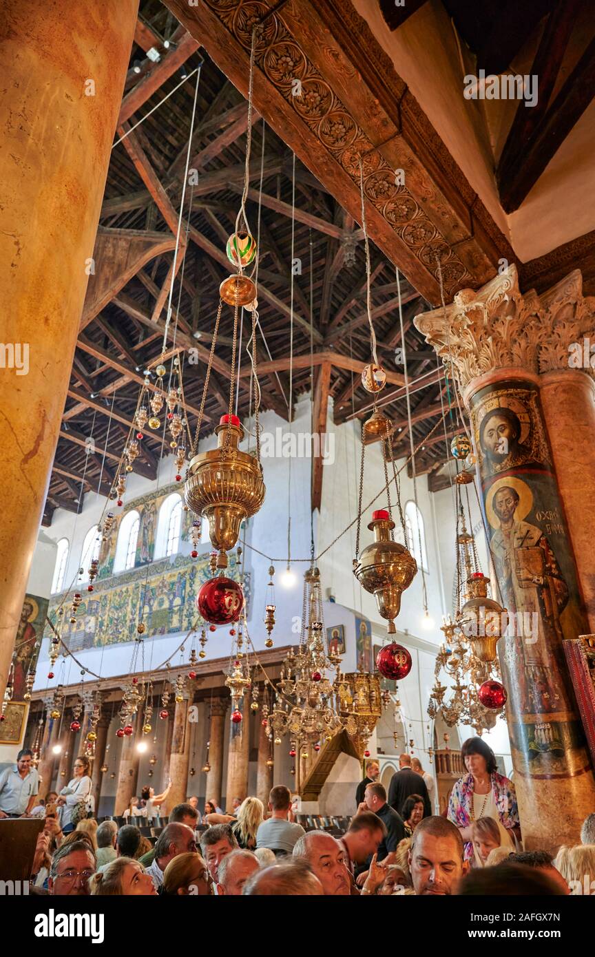 Jerusalem Bethlehem Israel. The church of the nativity birthplace of ...