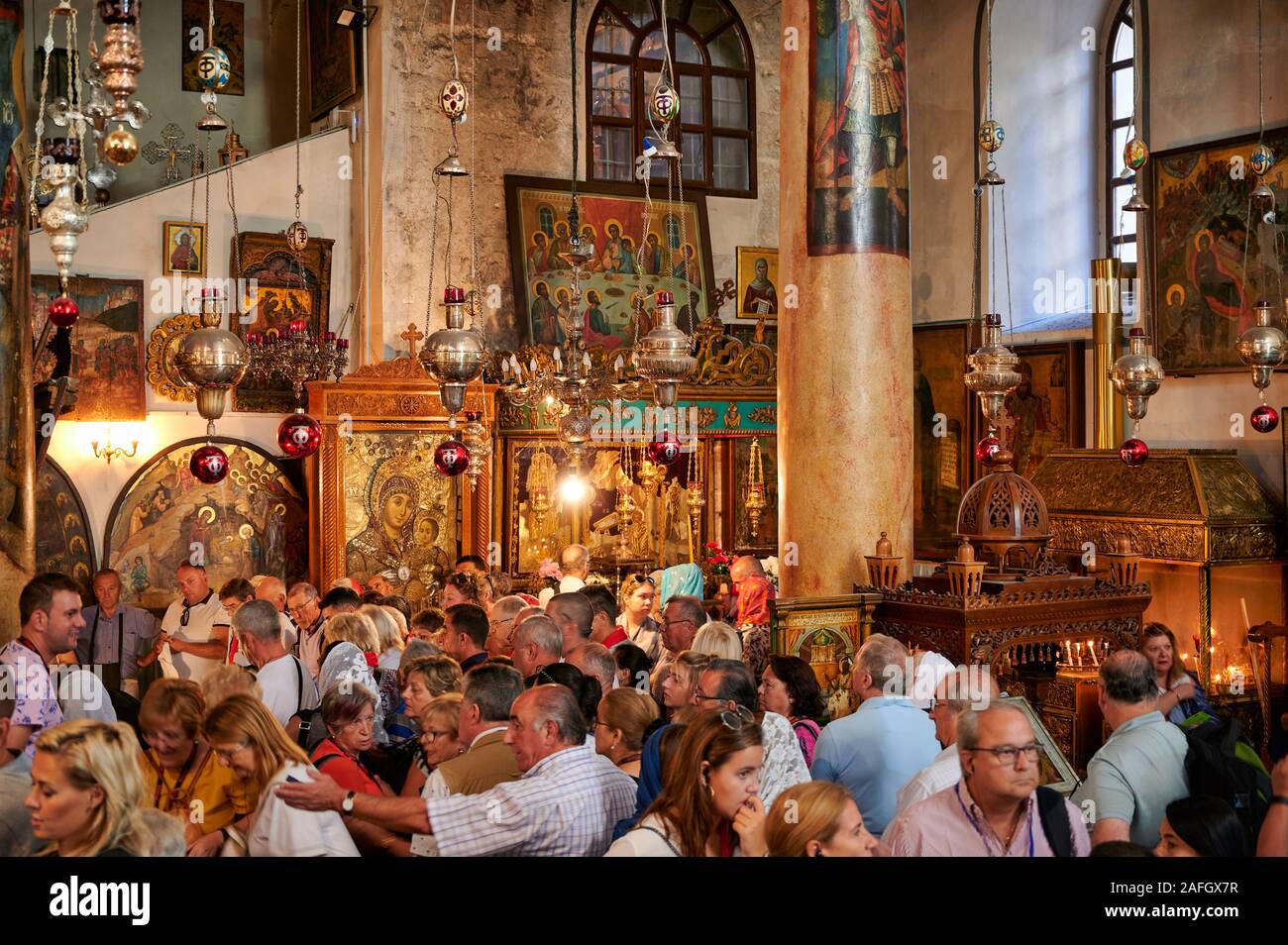 Jerusalem Bethlehem Israel. The church of the nativity birthplace of ...