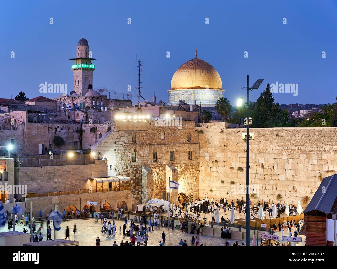 Dome of the rock sunset israel hi-res stock photography and images - Alamy