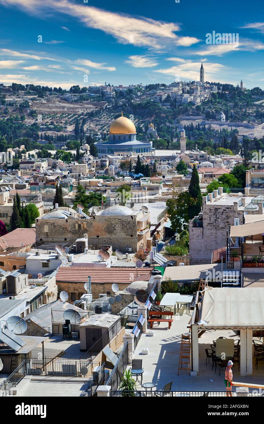 Old city of jerusalem aerial hi-res stock photography and images - Alamy
