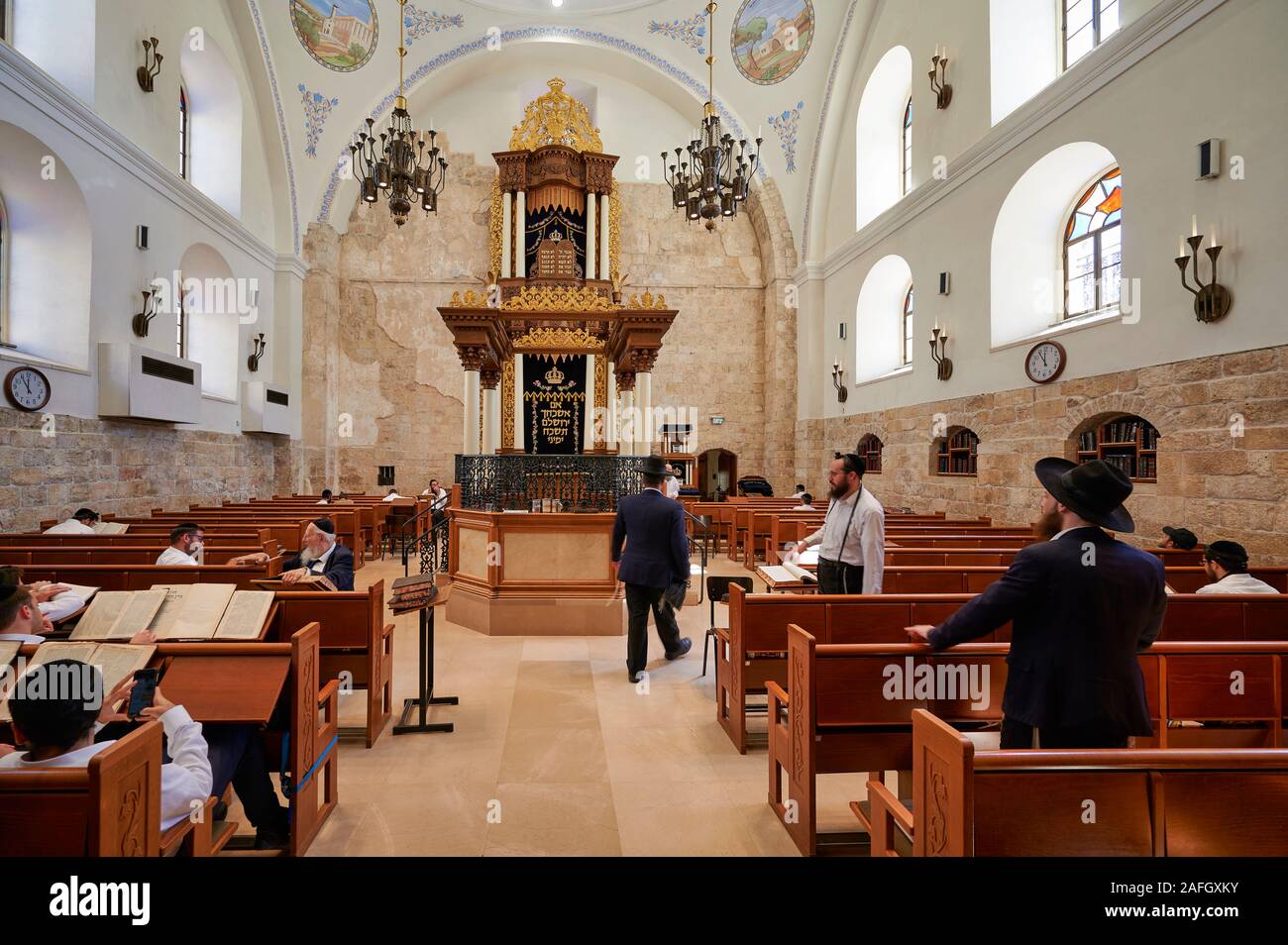 Jerusalem Israel. The Hurva Synagogue, also known as Hurvat Rabbi ...