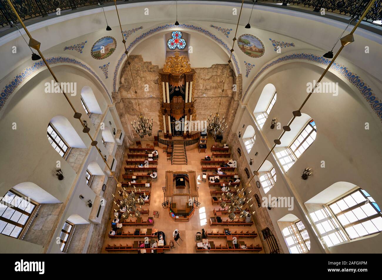 Jerusalem Israel. The Hurva Synagogue, also known as Hurvat Rabbi ...