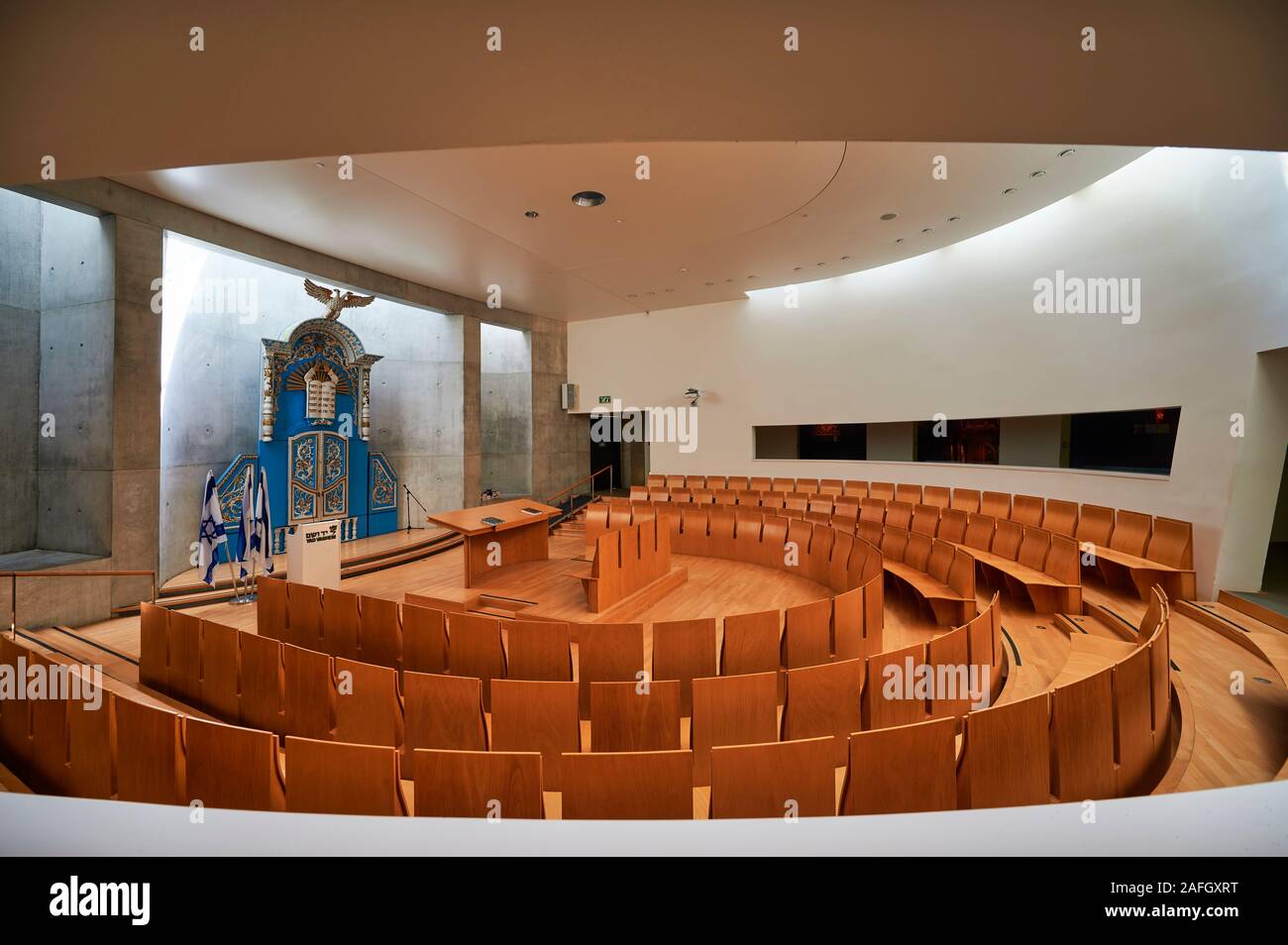 Jerusalem Israel. The synagogue inside Yad Vashem. Memorial to the ...