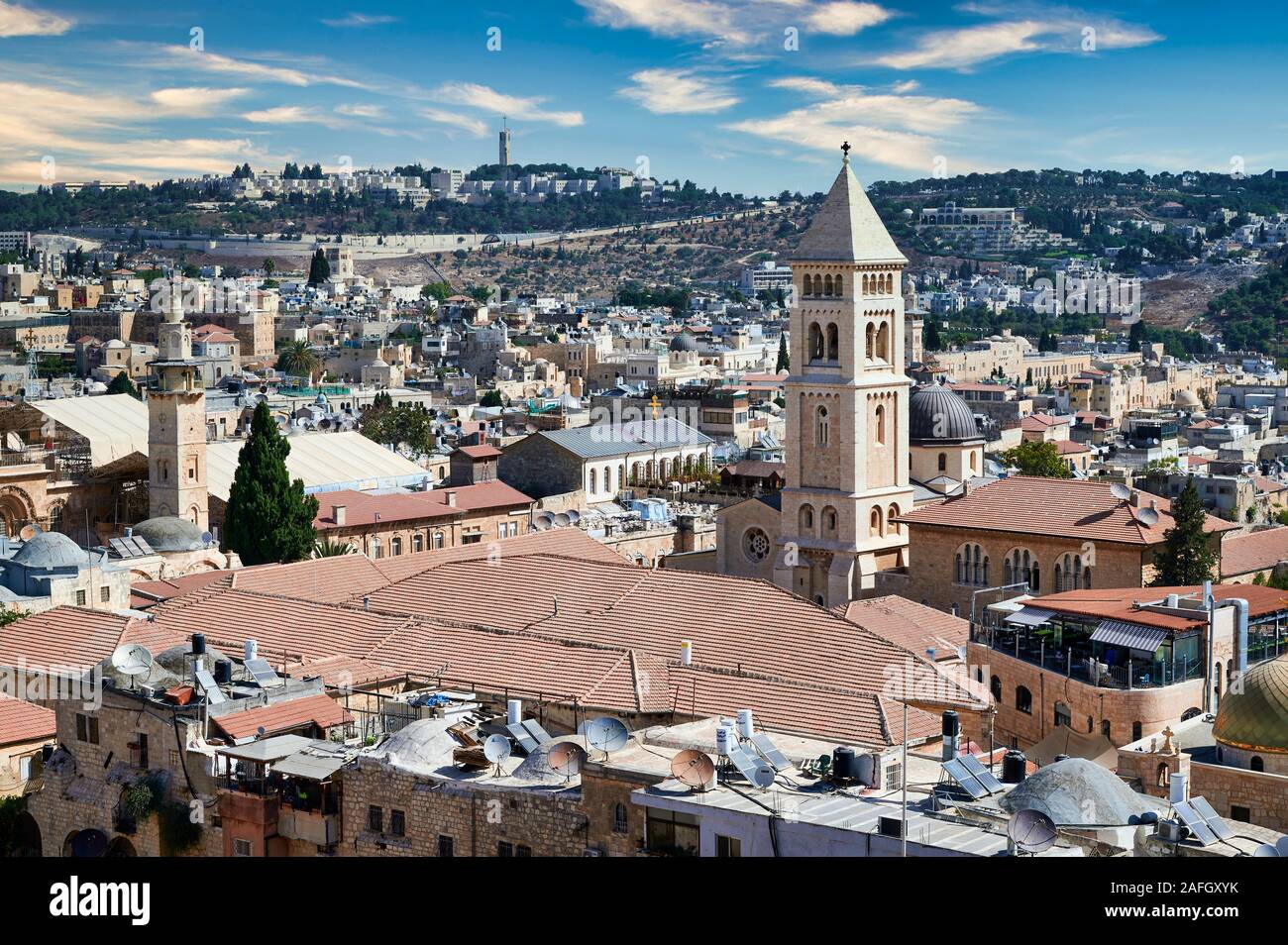 Old city of jerusalem aerial hi-res stock photography and images - Alamy