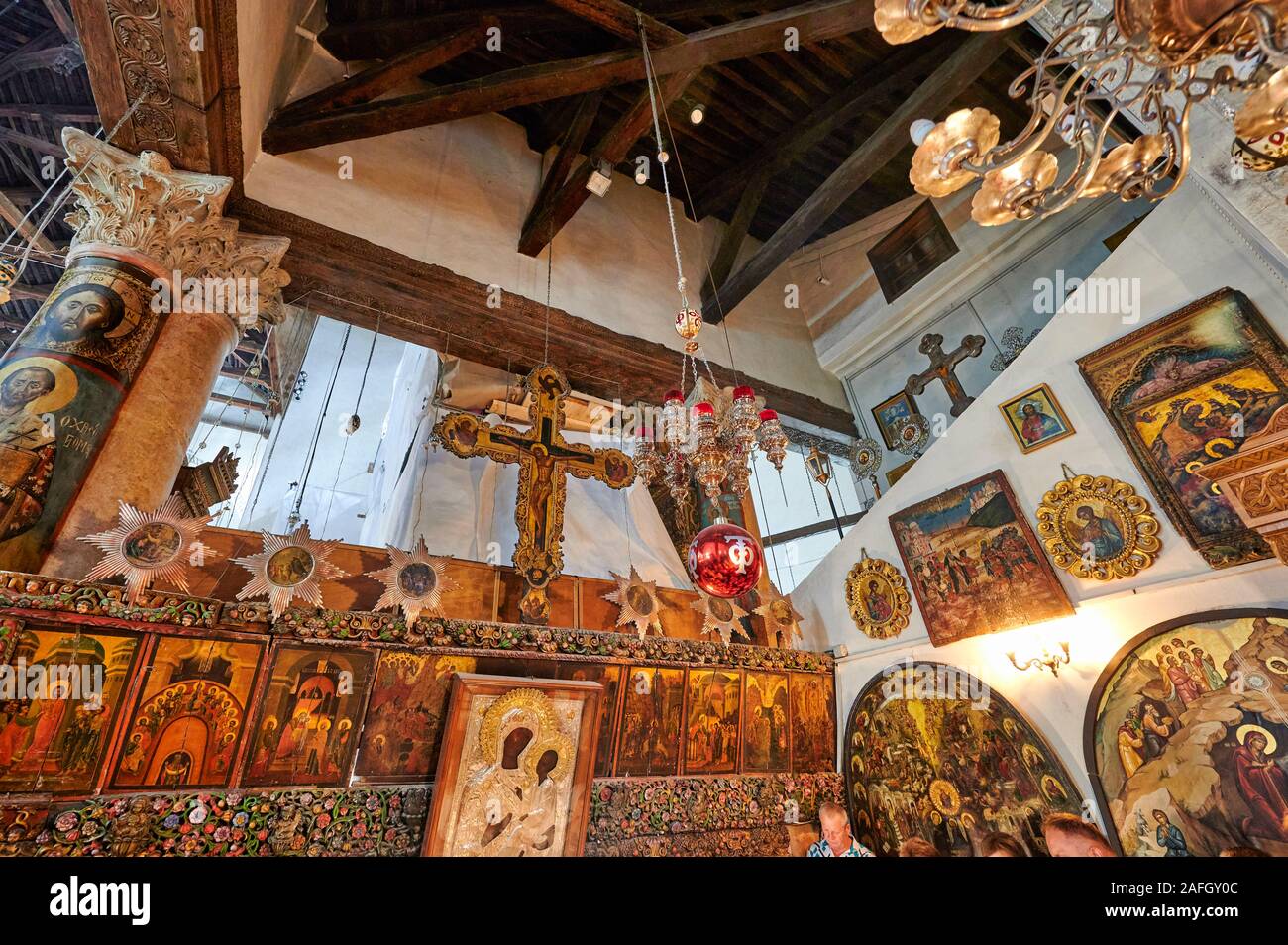 Jerusalem Bethlehem Israel. The church of the nativity birthplace of ...
