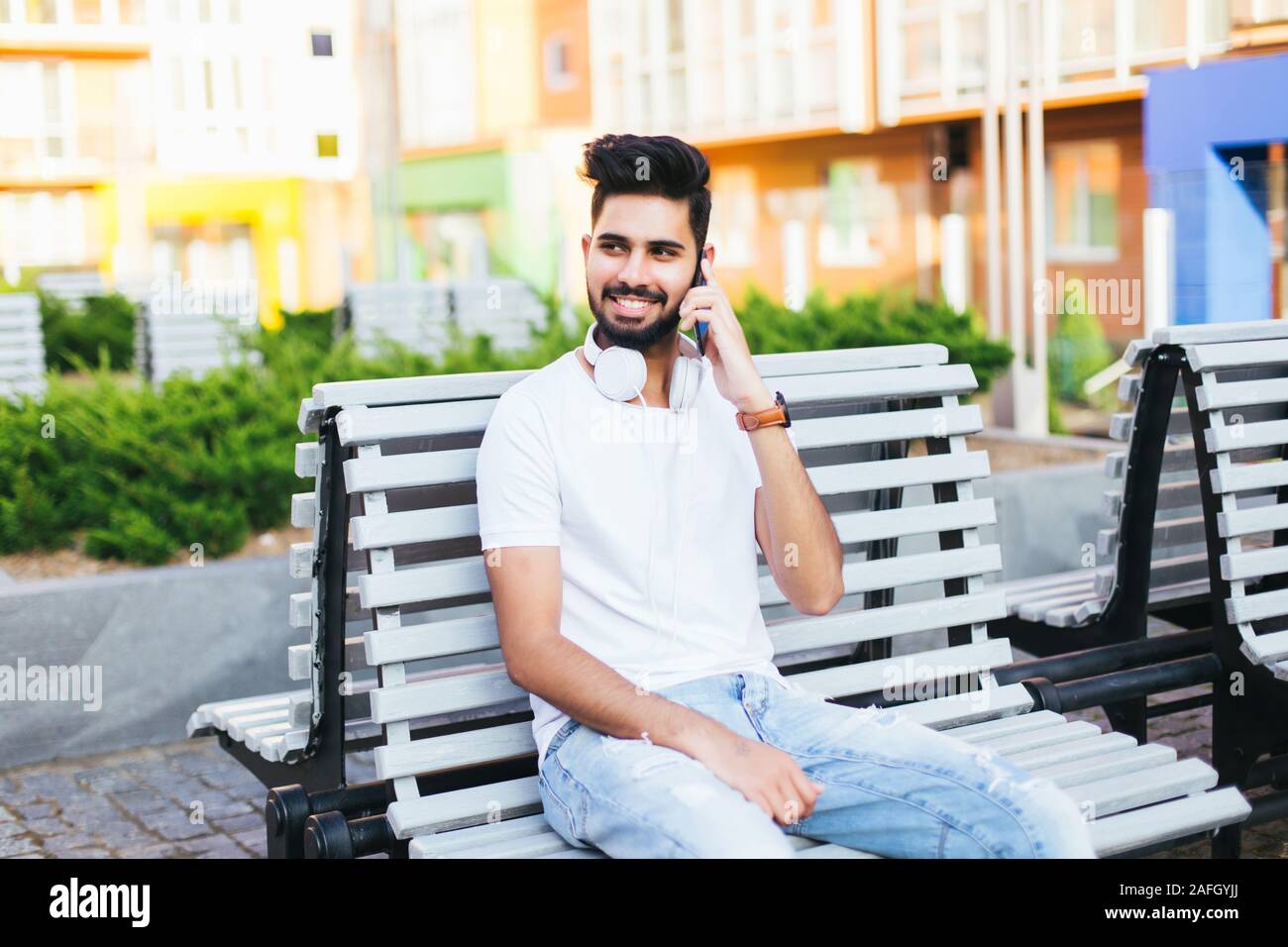 Indian man sitting in front of computer hi-res stock photography and ...