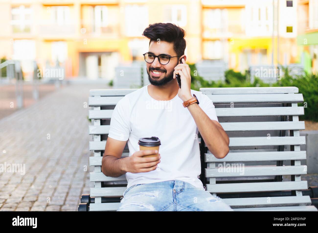 Indian man sitting in front of computer hi-res stock photography and ...