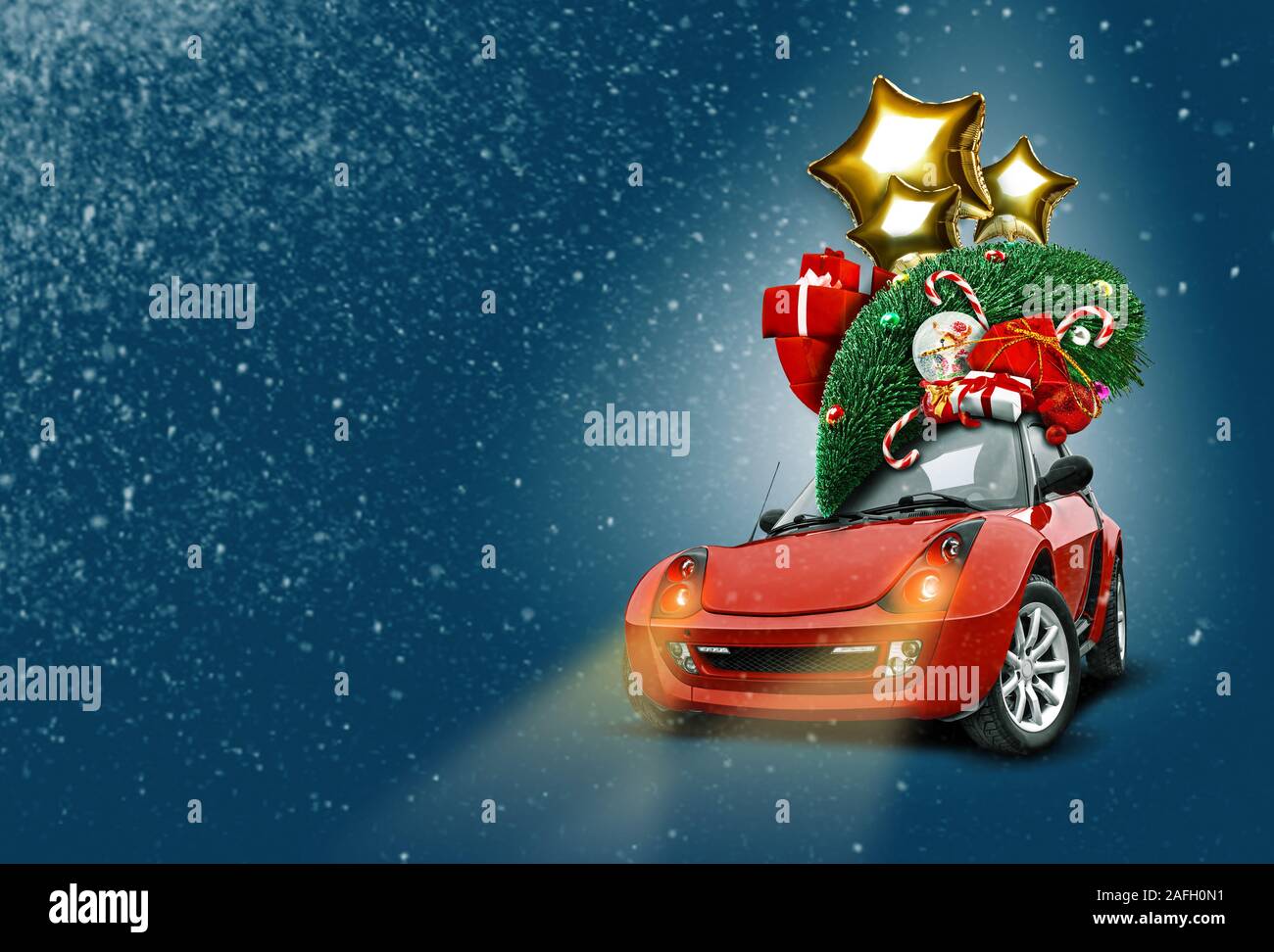 Christmas Tree Car Roof High Resolution Stock Photography and Images ...