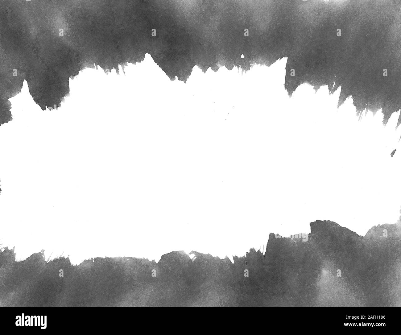 Grey watercolor frame, copy space for text inside frame Stock Photo - Alamy