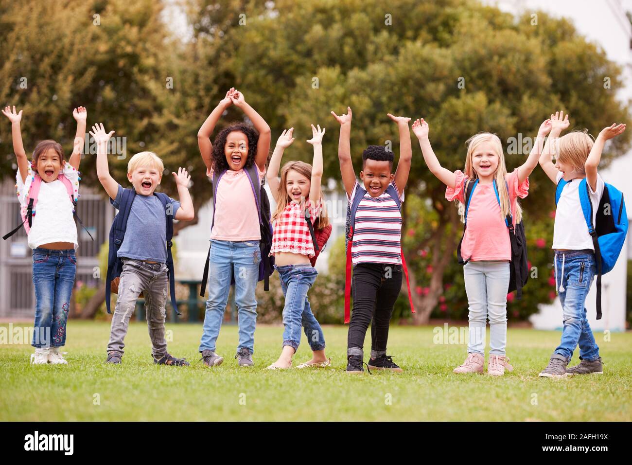 Primary school children playing on hi-res stock photography and images ...