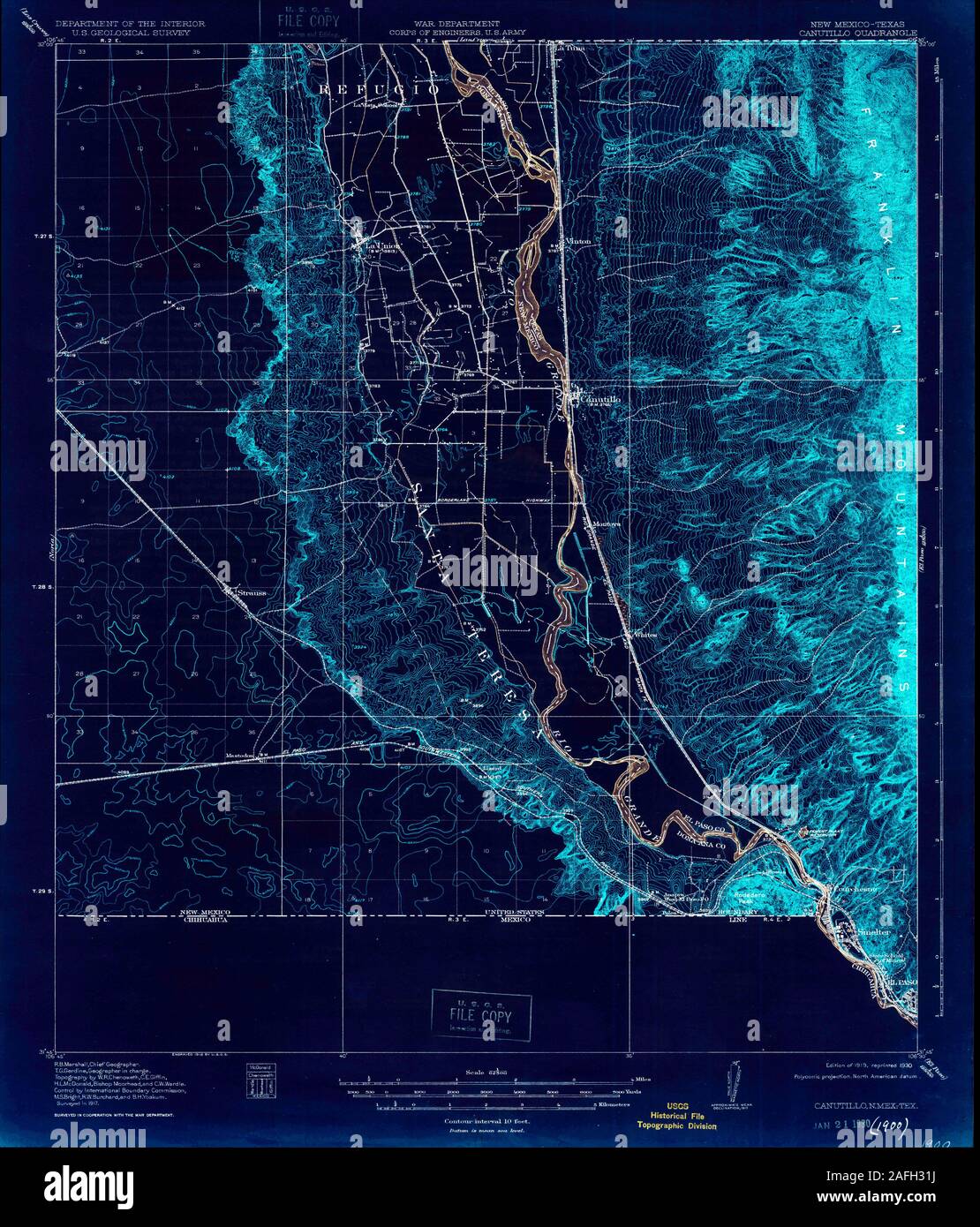 Map of canutillo new mexico hi-res stock photography and images - Alamy