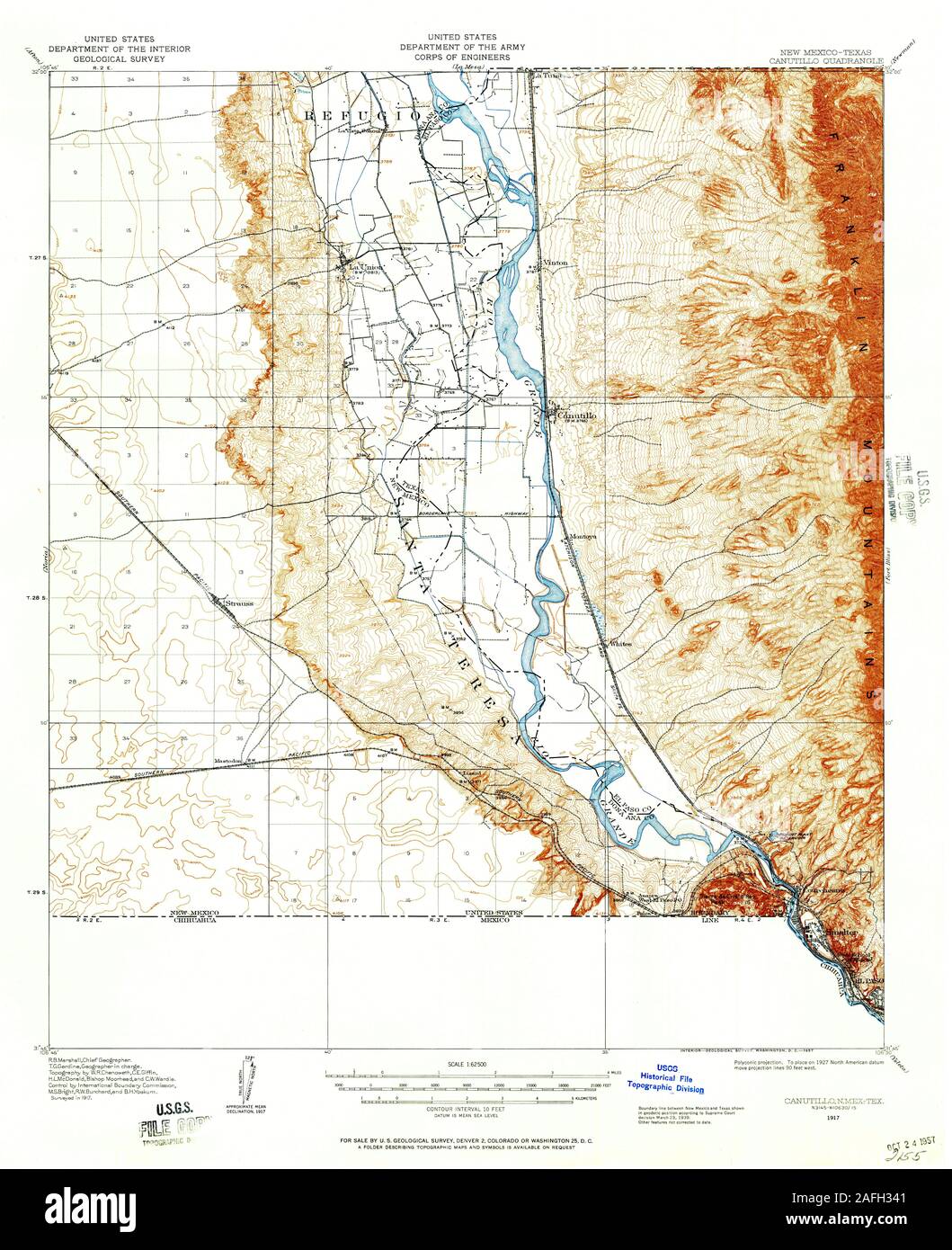 Map of canutillo hi-res stock photography and images - Alamy